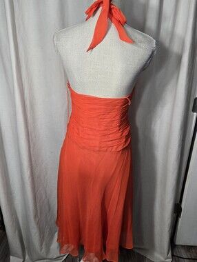 Cache | Dresses | Cache Womens Halter Top Silk Dress Sz 6 | Poshmark